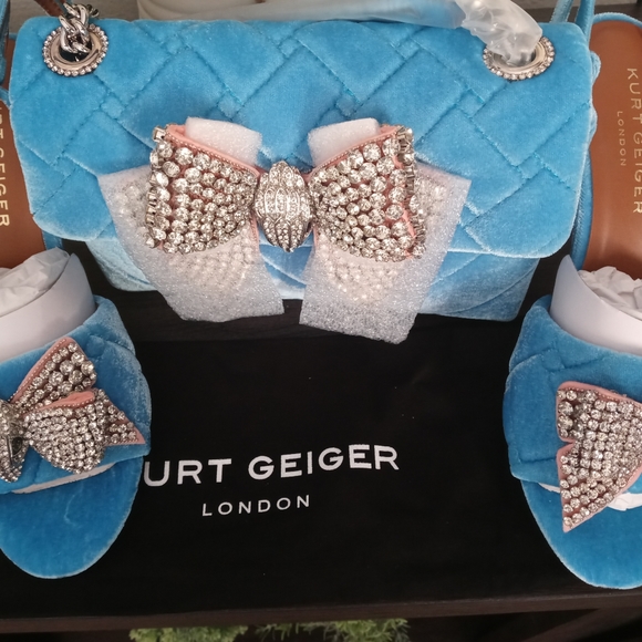 Kurt Geiger | Shoes | Kurt Geiger Shoepurse Set In Baby Blue Color ...